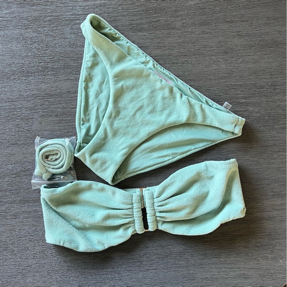 Victoria's Secret | Swim | Nwt Mint Green Terry 2 Piece Victorias ...